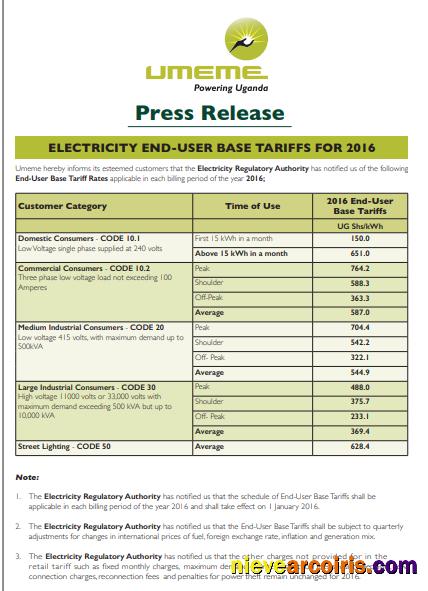 Uganda Umeme Utility Bill - Neveria Arcoiris
